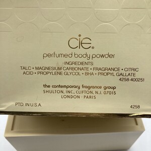 Vintage Shulton CIE Perfumed Body Powder With Puff Box 5 Oz Sealed - Etsy