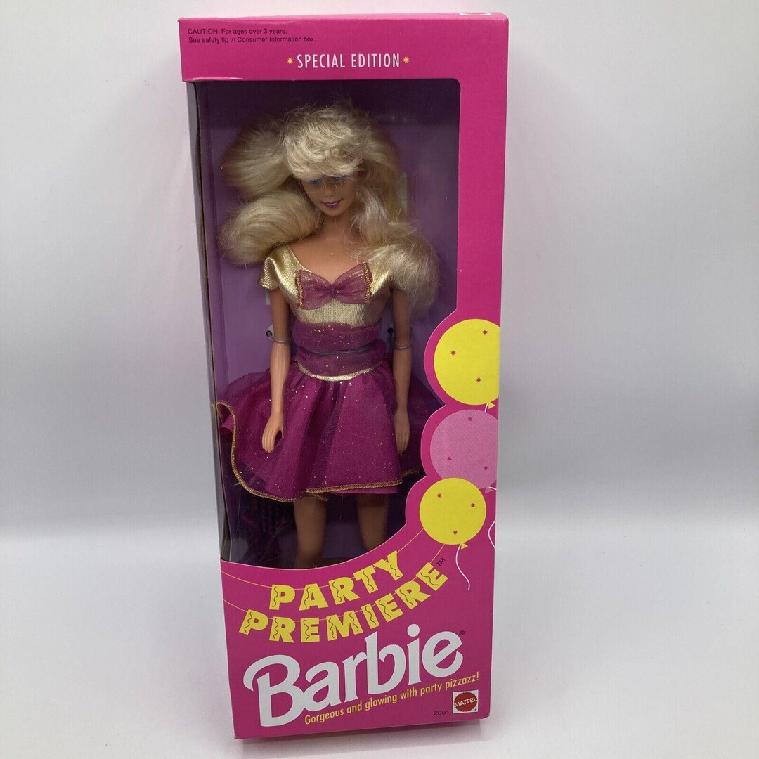 Vintage 1992 Mattel Barbie Party Premiere Doll Blonde Special Edition ...
