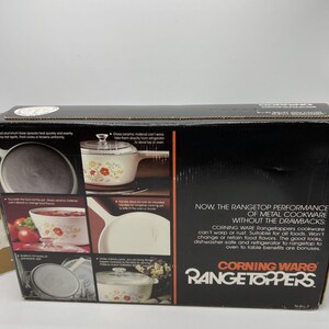 Corning Ware Wildflowers Range Toppers Covered Skillet 8.5 Inch Fry Pan ...