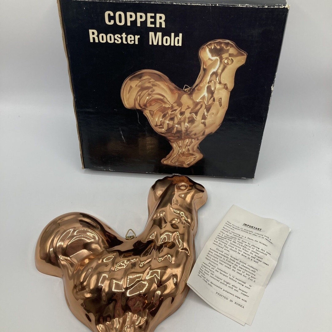 Harbortown Copper Rooster Mold Wall Hanging Copperware Vintage 1980s - Etsy