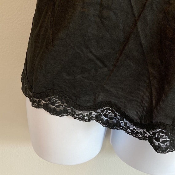 Vintage Sears Nylon Camisole Black Lace Size 32 NWT - Gem
