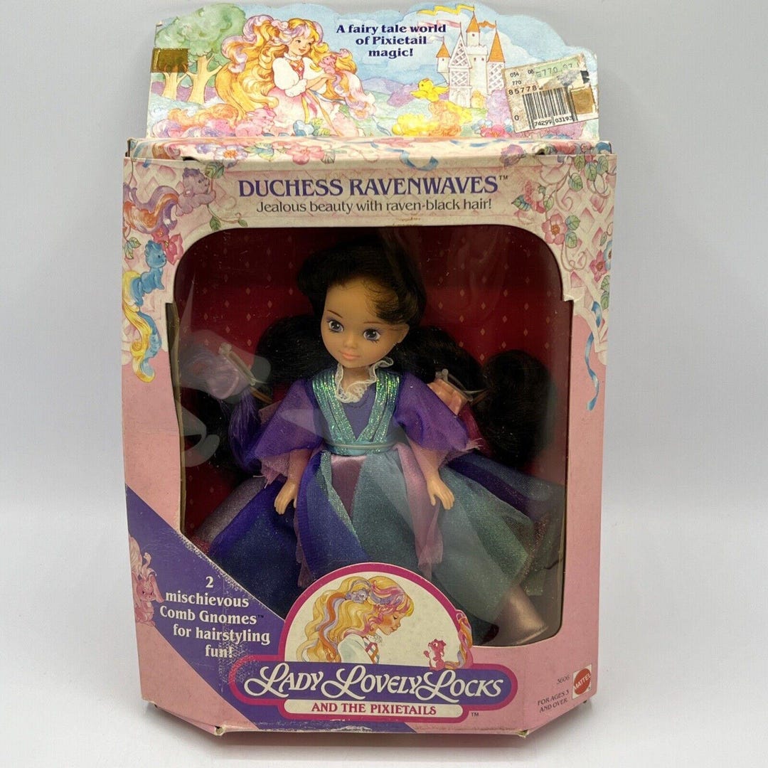 Mattel Lady Lovely Locks Doll DUCHESS RAVENWAVES Vintage 1986 - Etsy