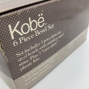 Kobe Kitchen Storage Heat Serve Porcelain on Steel Bowls Plastic Lids ...