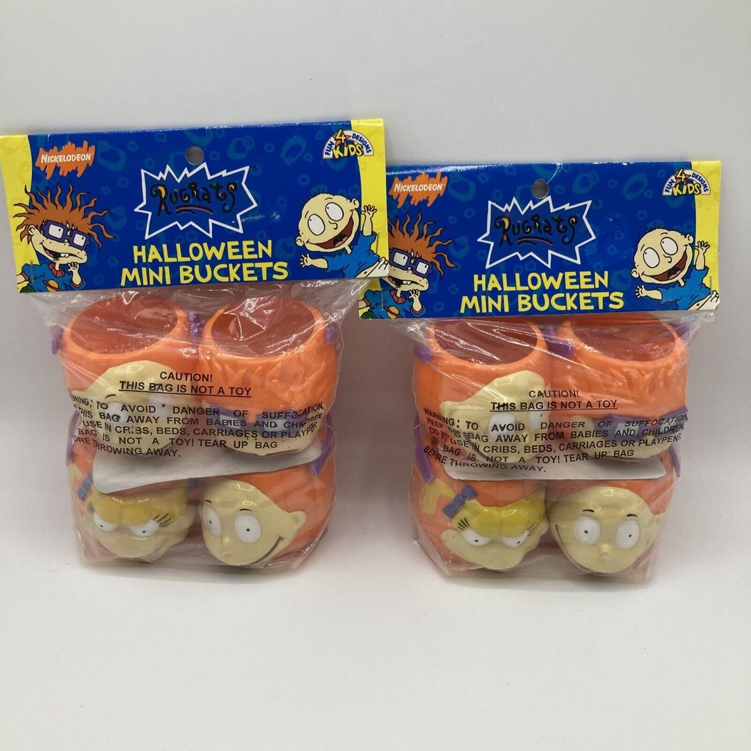 Rugrats Nickelodeon 1998 Halloween Mini Pumpkin Buckets Set 8 Chucky ...