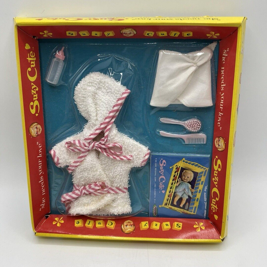 Topper Suzy Cute Doll Outfit Splash 'n Dry Robe Clothing Vintage 1964 ...