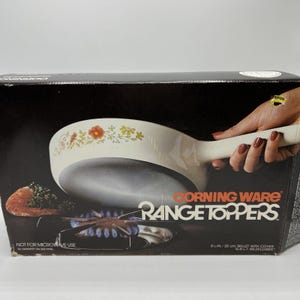 Corning Ware Wildflowers Range Toppers Covered Skillet 8.5 Inch Fry Pan ...