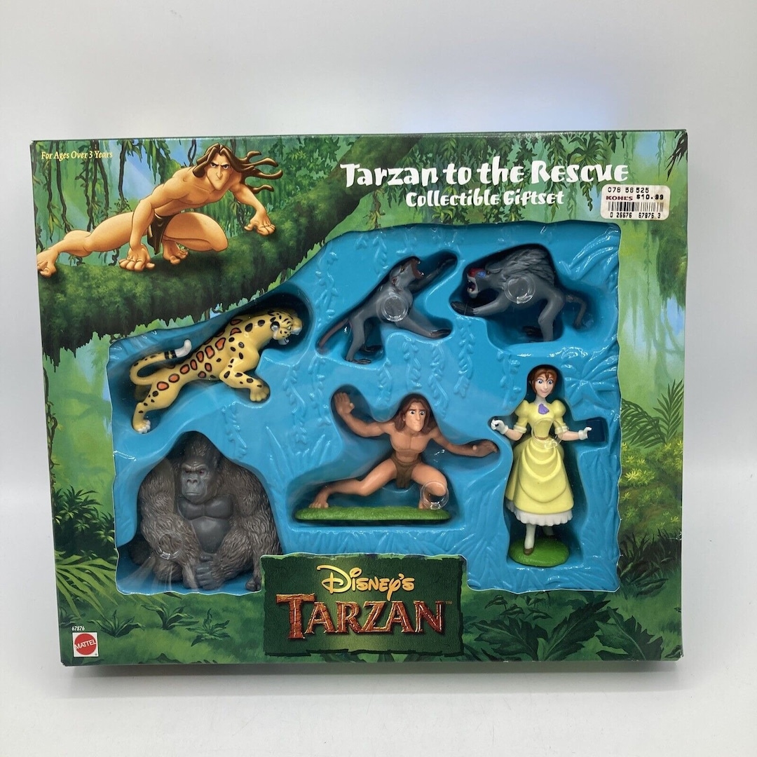 Disney Tarzan to the Rescue Action Gift Set Vintage 1999 Mattel - Etsy