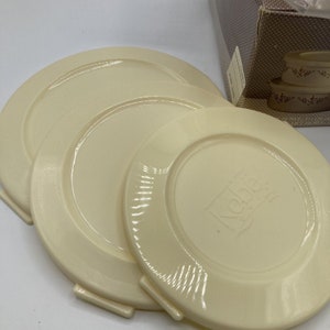 Kobe Kitchen Storage Heat Serve Porcelain on Steel Bowls Plastic Lids ...
