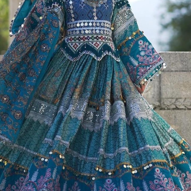 Turquoise Afghan Dress - Etsy