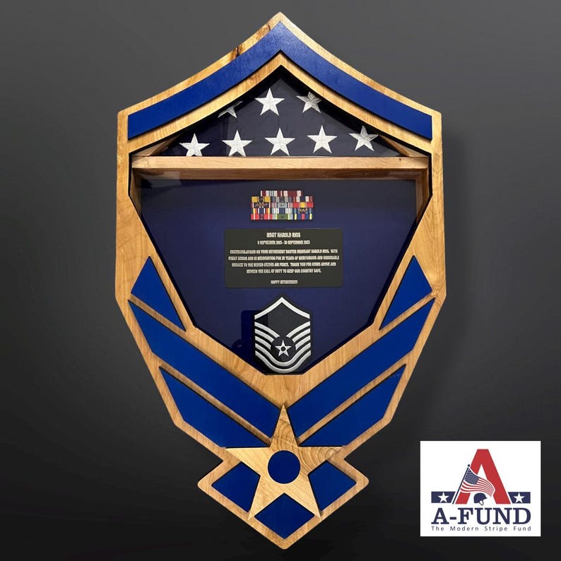 Smsgt Air Force Shadow Box - Etsy