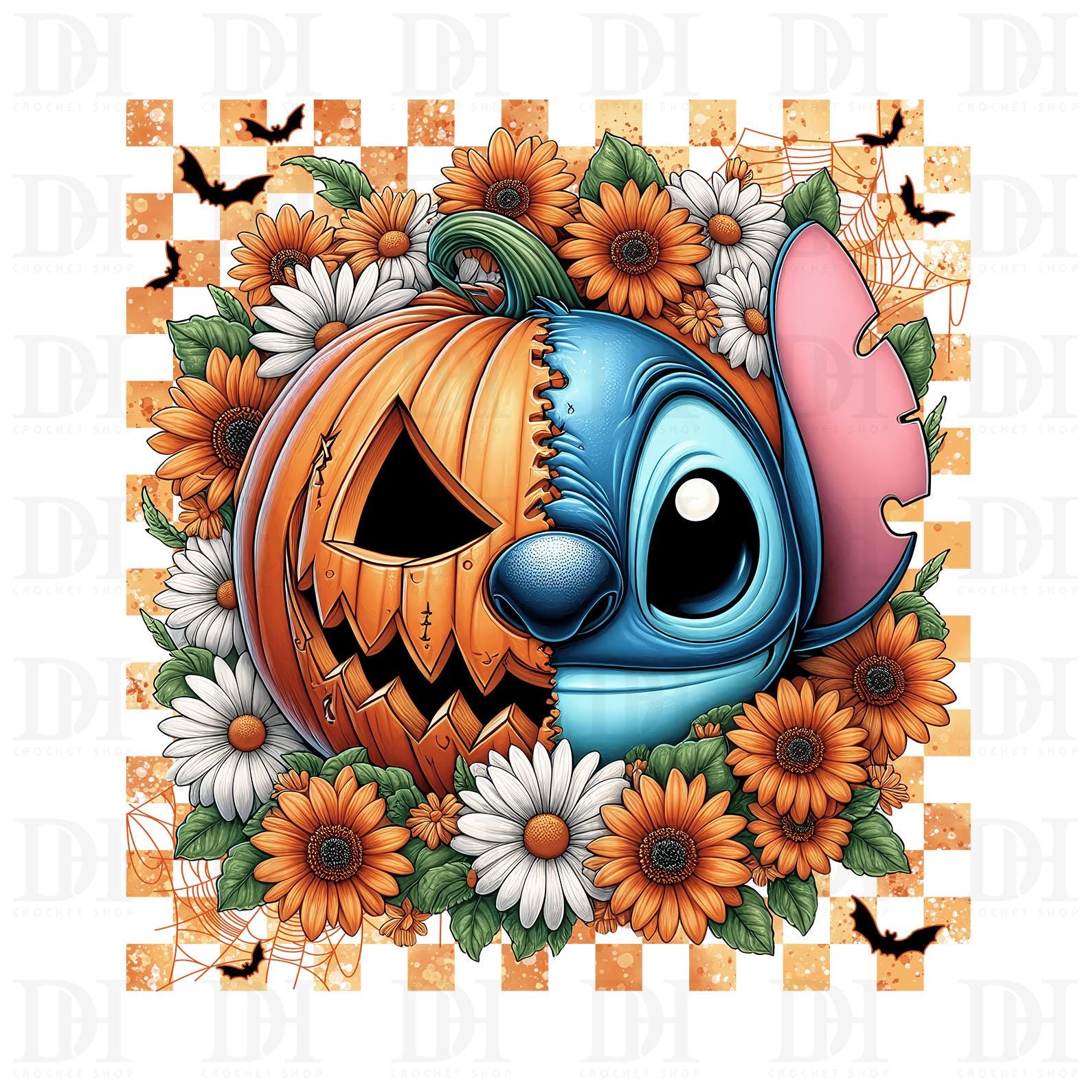 Halloween Cartoon Floral Png, Floral Fall Horror Face Png, Fall Vibes ...