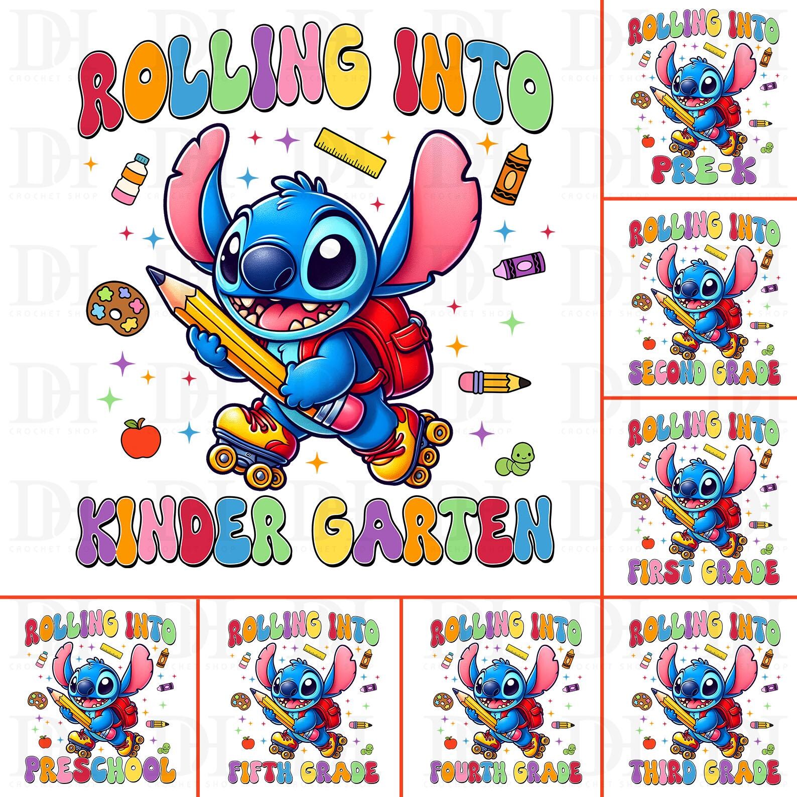 Preppy School Grade Png Bundle, Cartoon Back to School Png, First Day ...