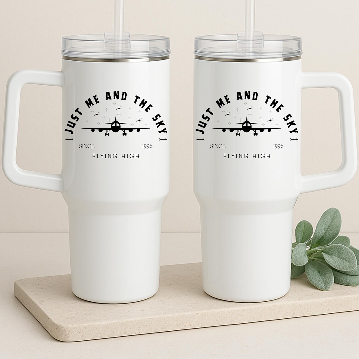 Pilot Tumbler Gift, Just Me and the Sky Cup, Aviation Lover Gift ...