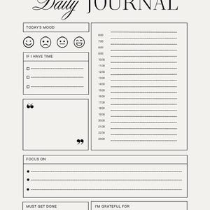 7 Day Planner Printable, Daily Planner, Weekly Planner, Daily to Do ...