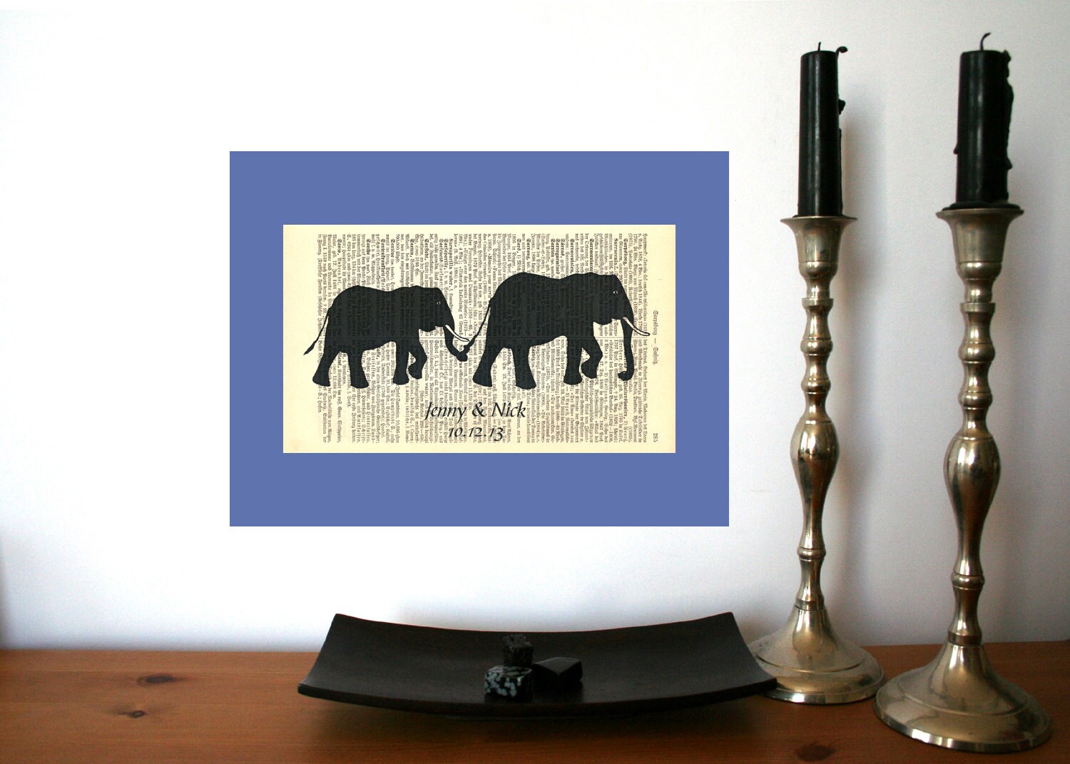 Elephant Love, Wall Hanging, Book Nook, Bookish Gifts - Etsy UK