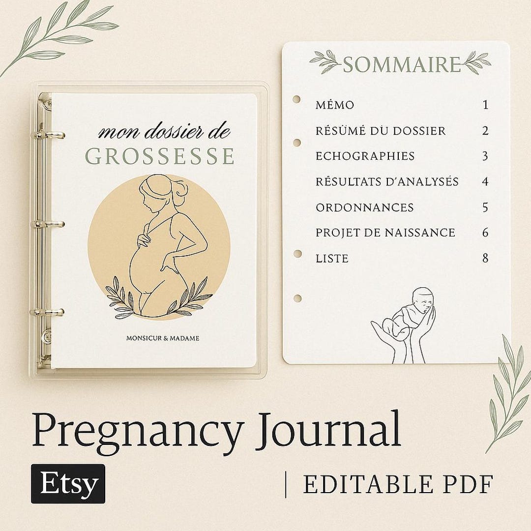 Personalized Pregnancy Binder - Complete Maternity File - My Organized ...