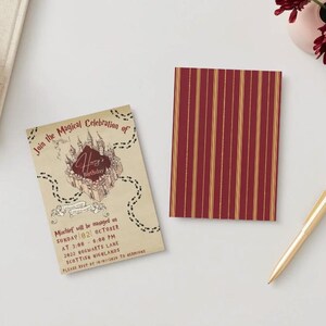 Editable Harry Potter Birthday Invitation, Hogwarts Wizard Party ...