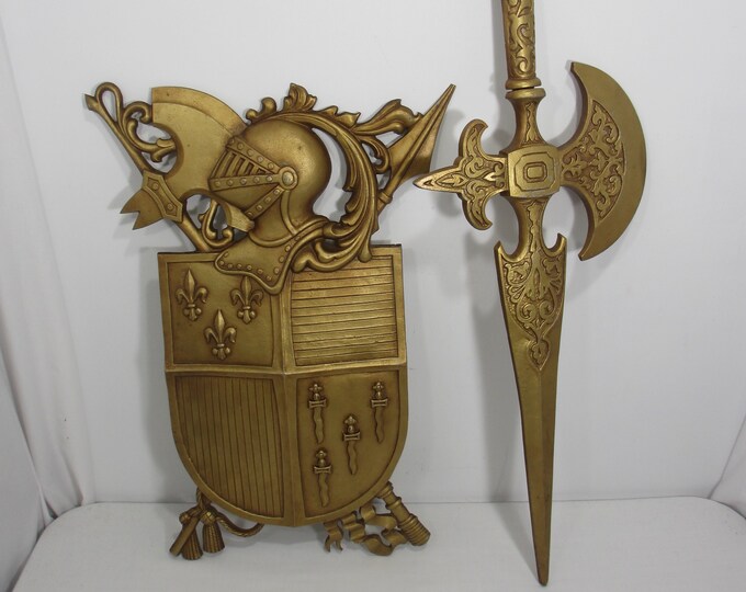 Vintage Sexton Medieval Knight & Sword Metal Wall Hanging - Etsy