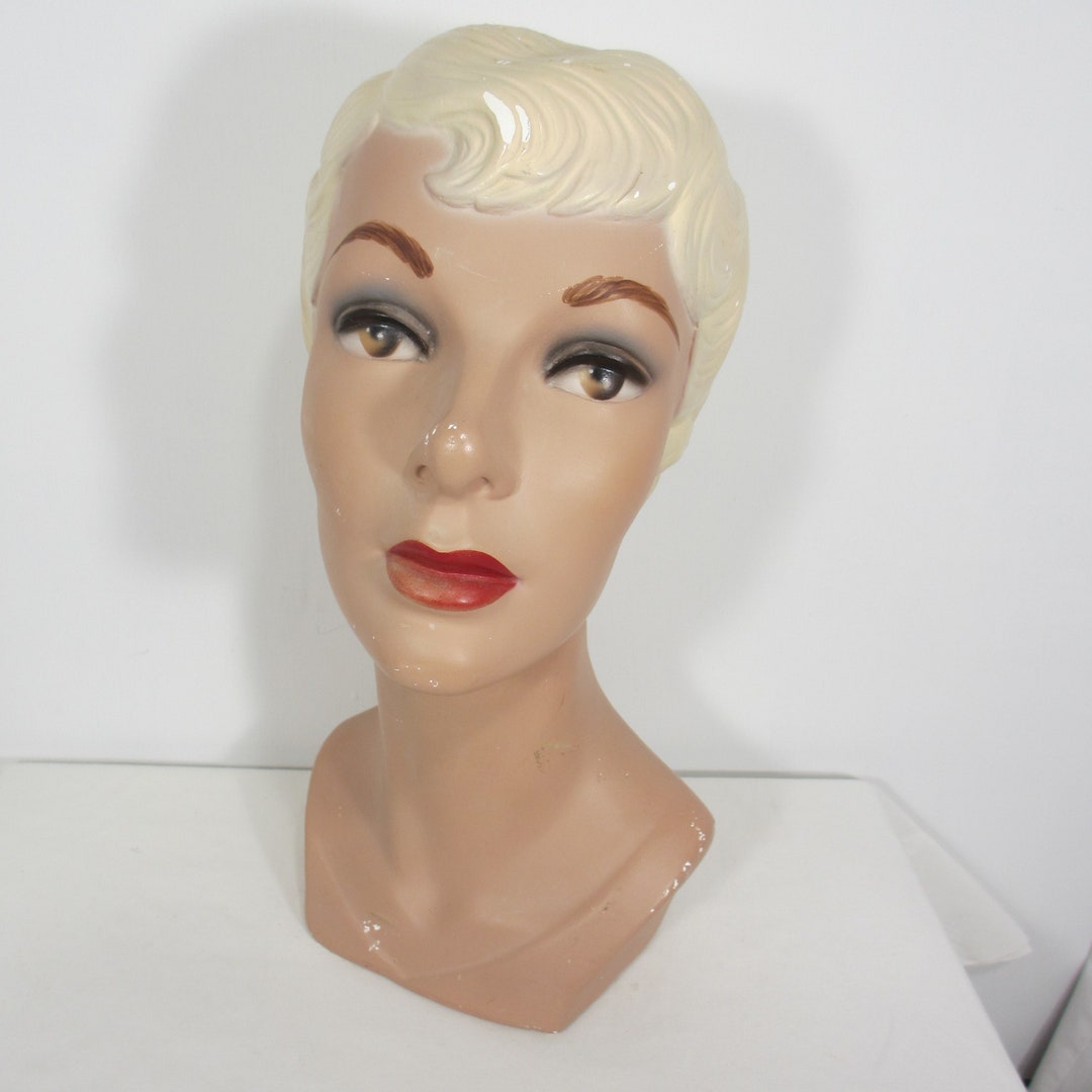 1940's Vintage Mannequin Head Life Size - Etsy