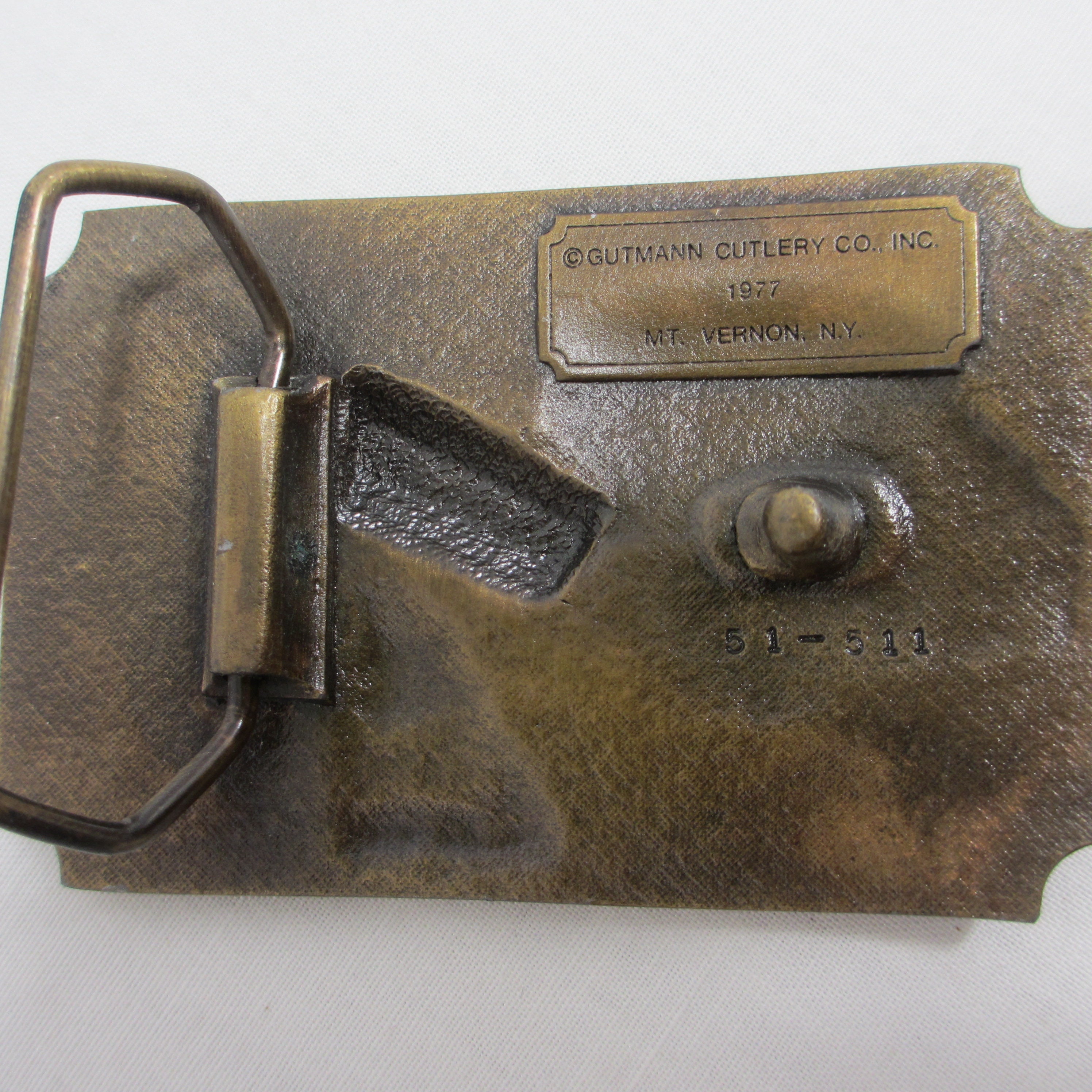 Vintage Edge Mark Explorer Knife Brass Belt Buckle - Etsy