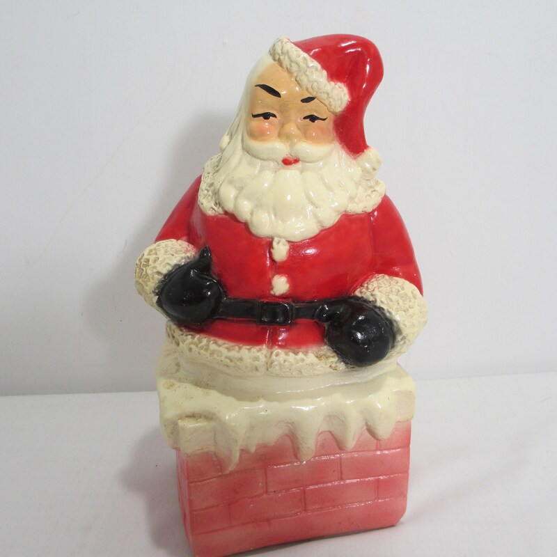 Chalkware Santa - Etsy