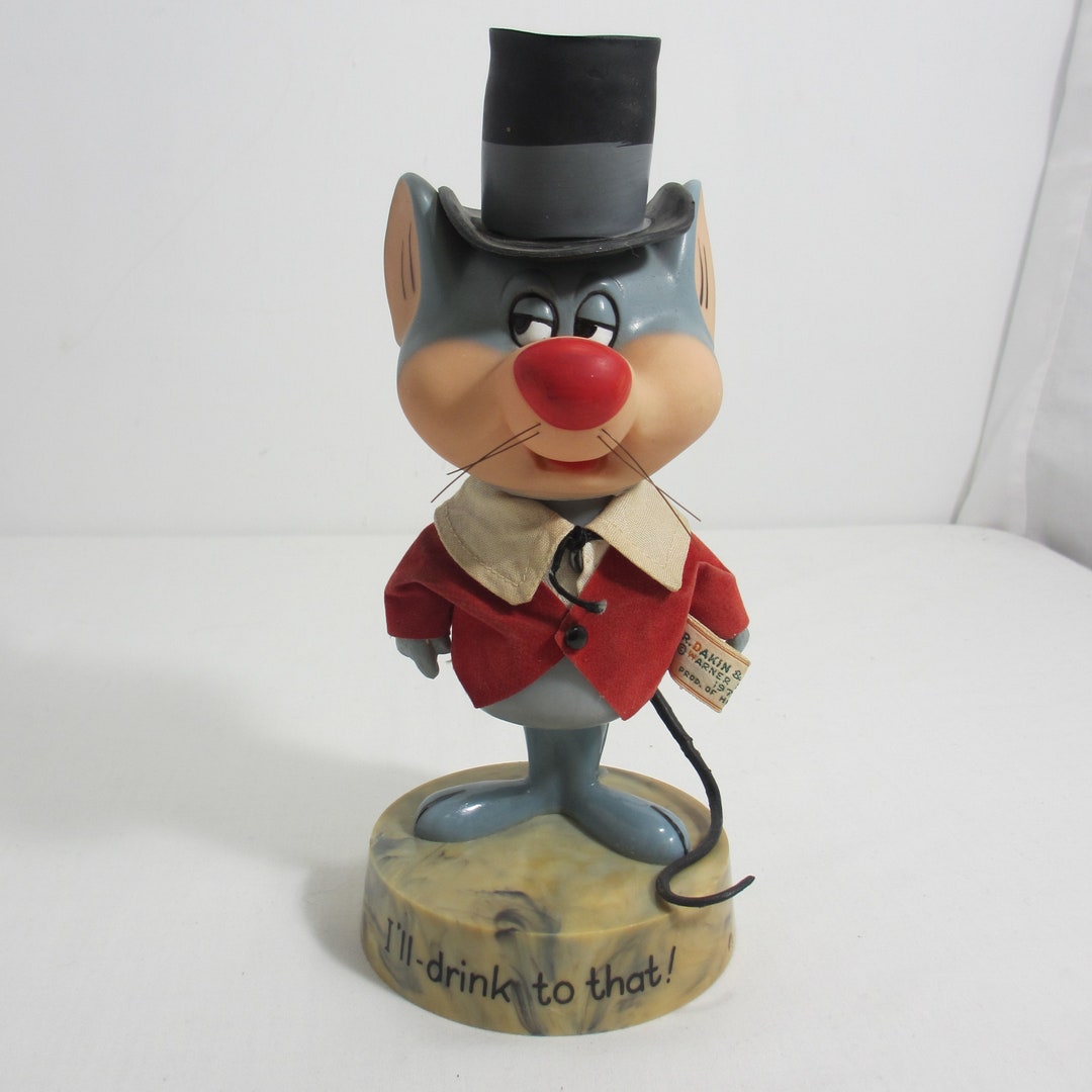 Vintage Warner Bros. Goofy Grams Mouse I'll Drink to That! Figurine - Etsy