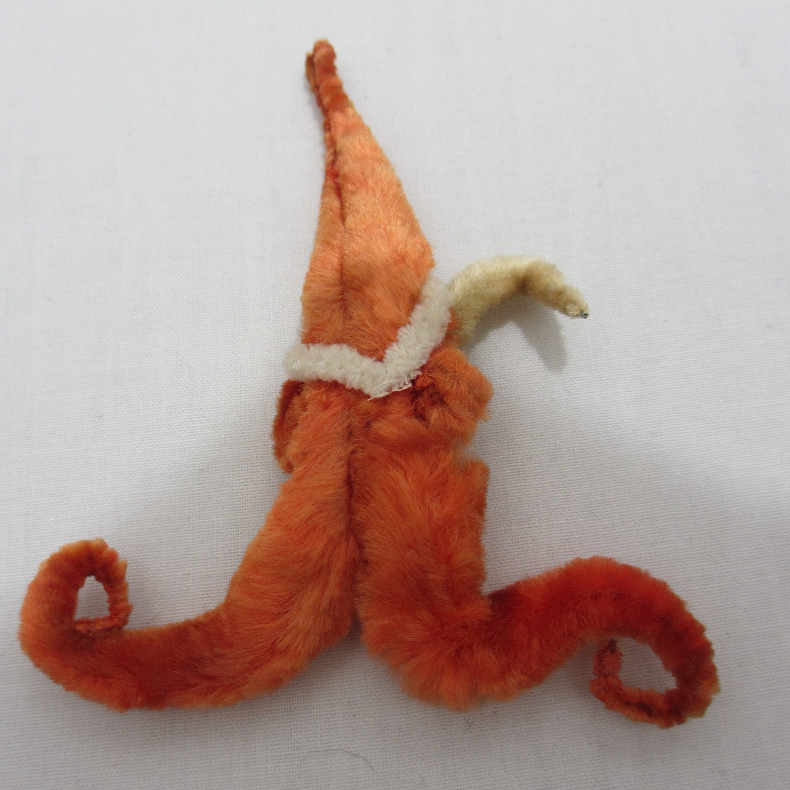 Vintage Chenille Pipe Cleaner Santa Christmas Ornament - Etsy