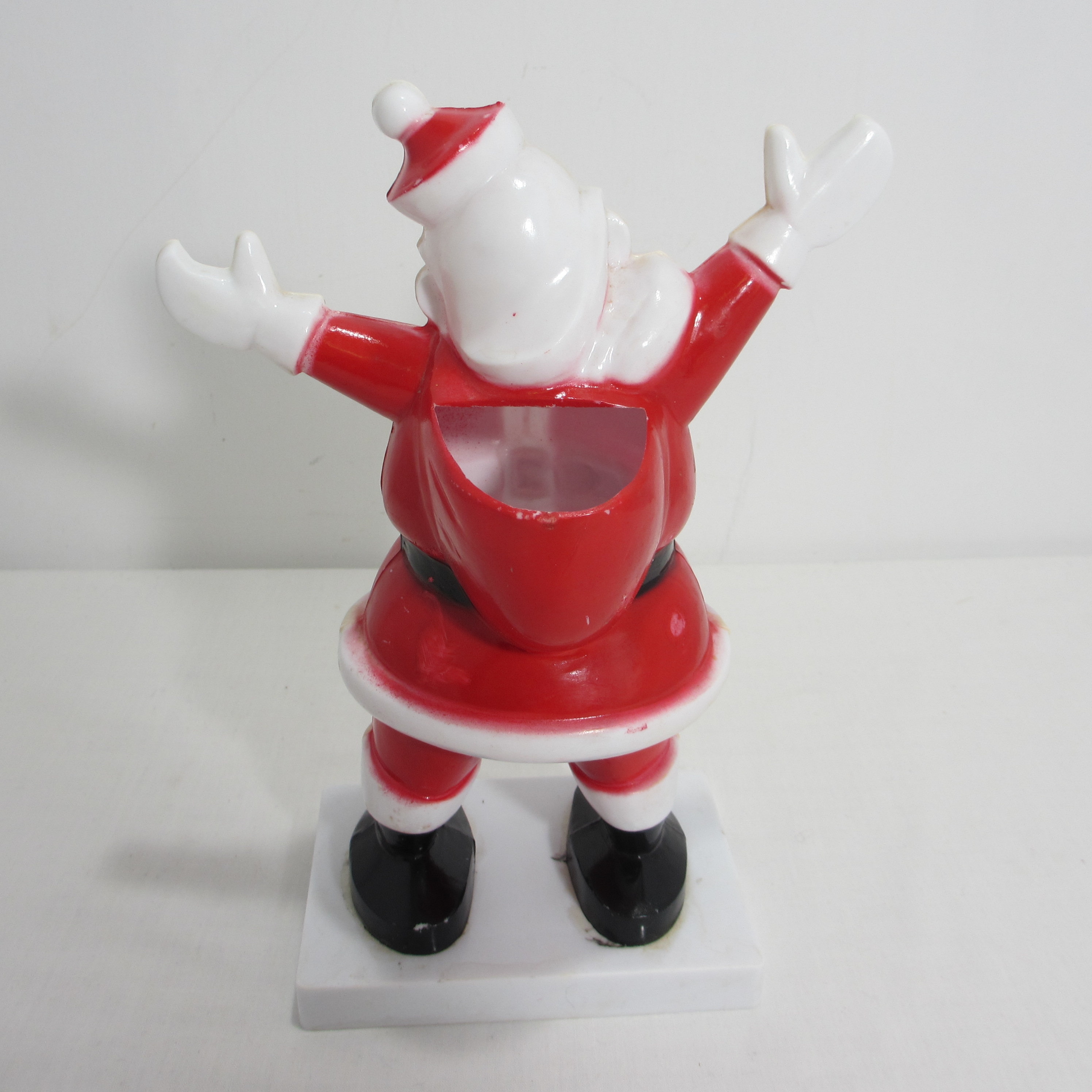 Rare Vintage Hard Plastic Santa Claus on Base - Etsy