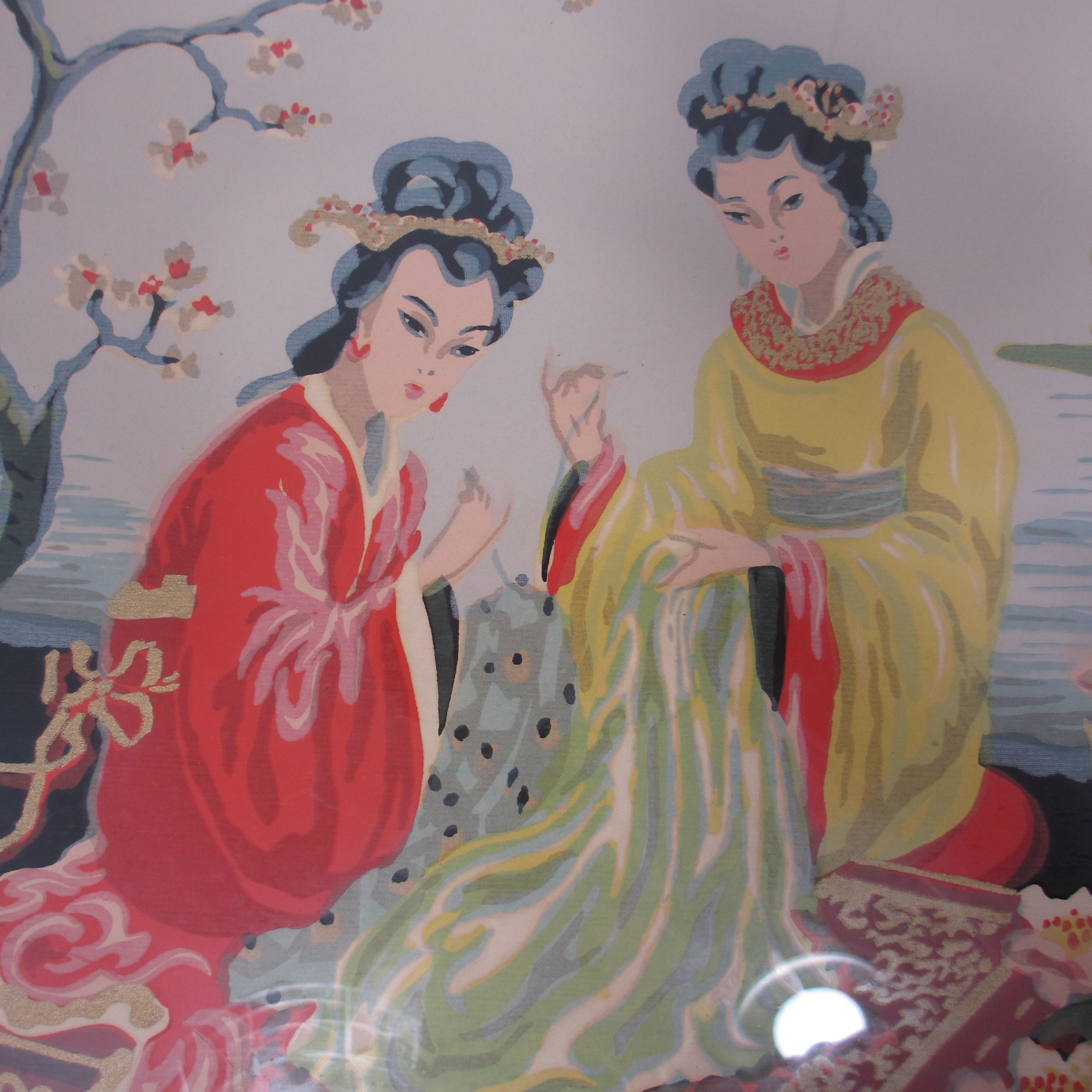 Vintage H Calpini Japanese Silk Screen Prints Serigraph, Cherry ...