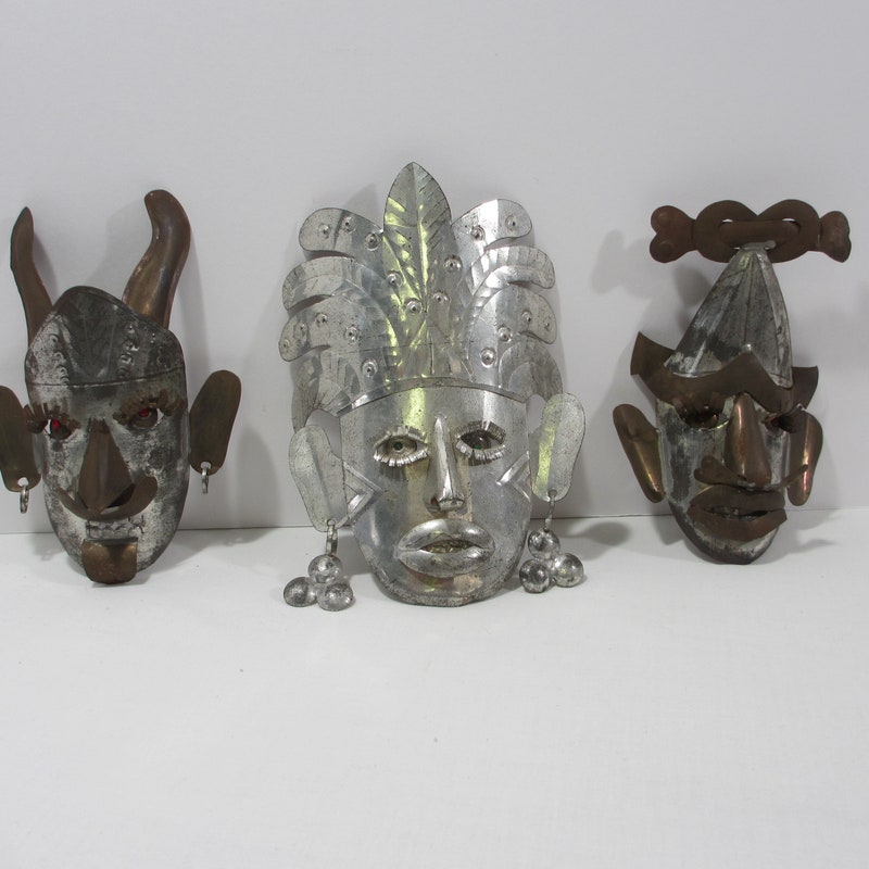 Mexican Tin Mask - Etsy