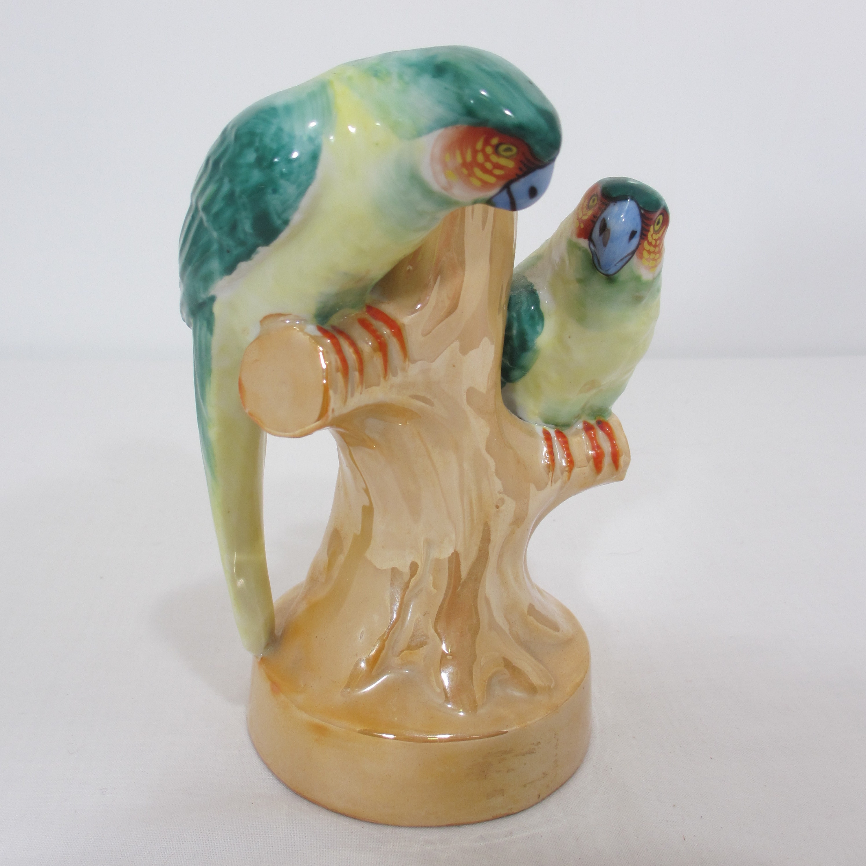 Vintage Double Parakeet Ceramic Vase Japan - Etsy