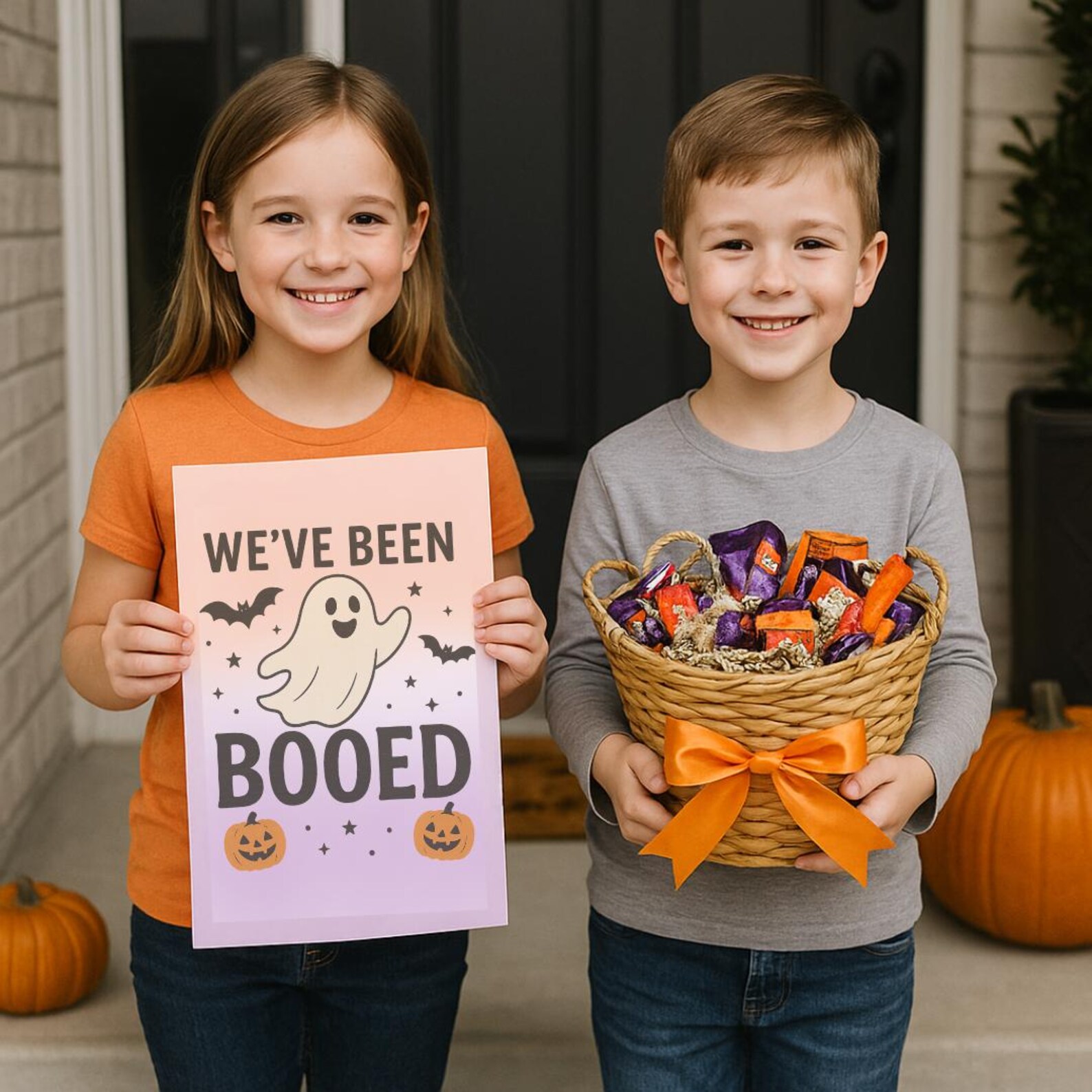 Halloween Boo Basket Bundle You’ve Been Booed Signs and Instructions ...