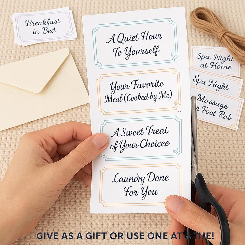 Printable Mom Coupons – Birthday Gift for Mom or Grandma – DIY Coupon ...