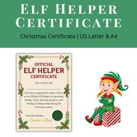 Elf Adoption Official Certificate, Printable Elf Certificate Letter ...