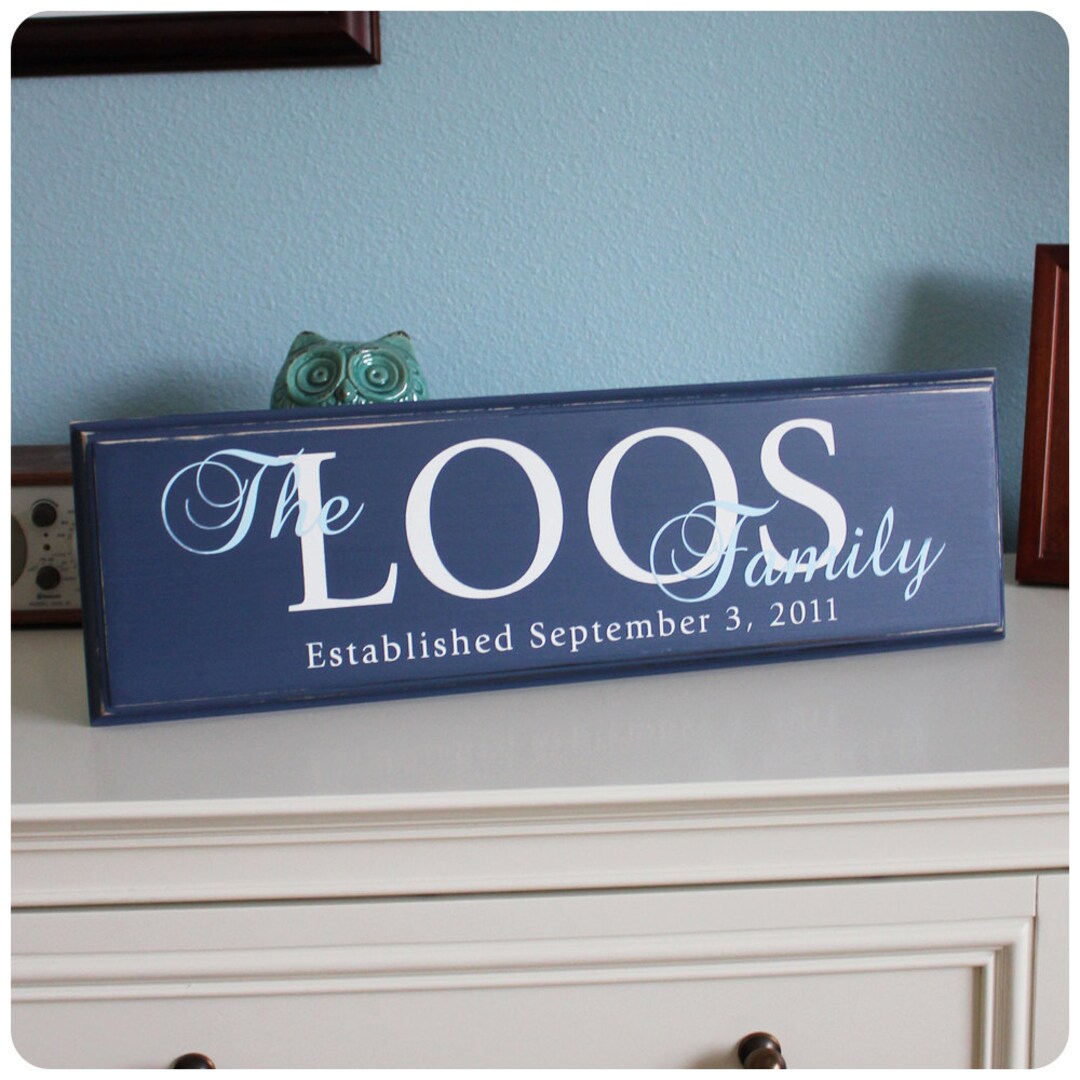 Personalized Family Name Sign Plaque Custom Wood: the Pedigree - Etsy