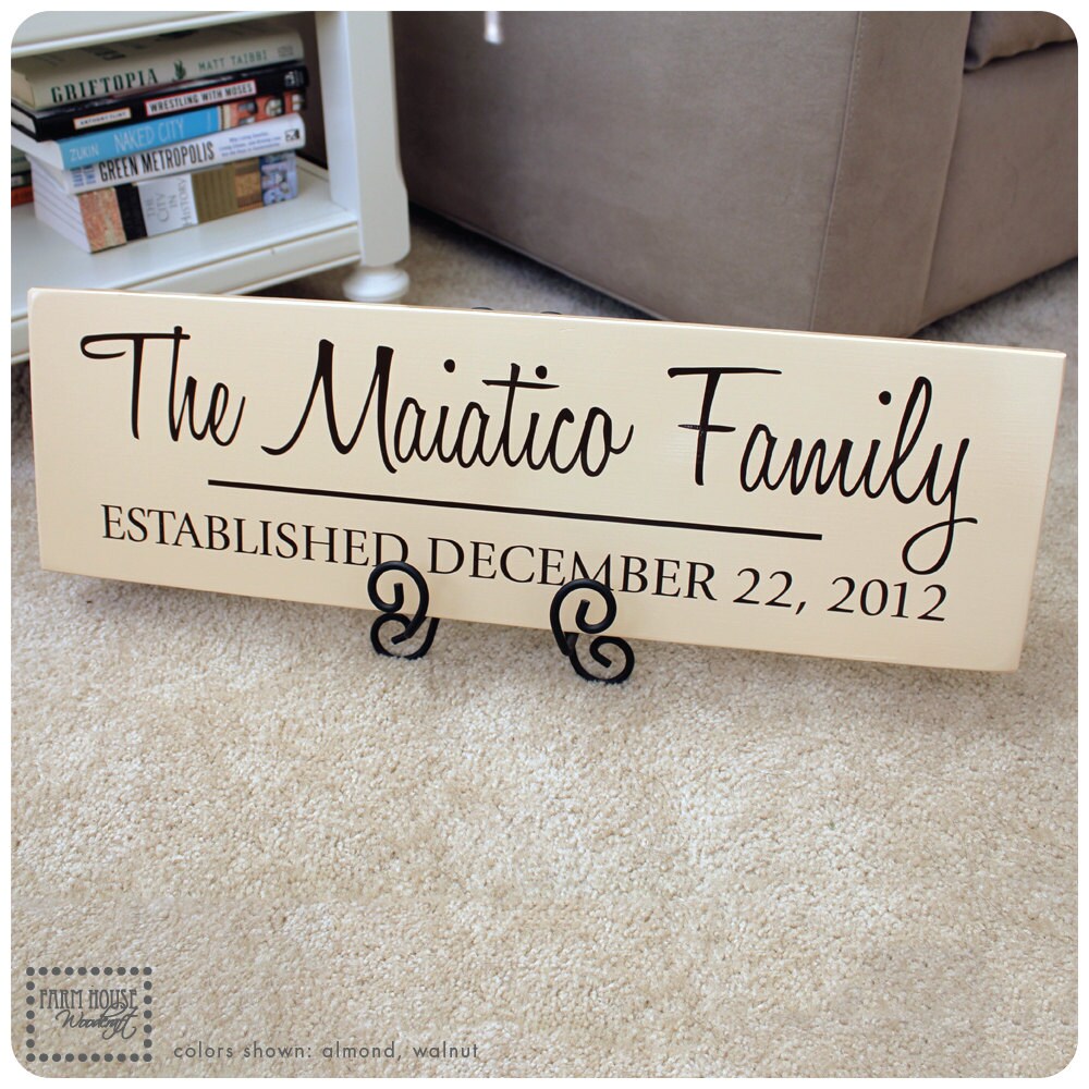 Personalized Family Name Sign Plaque Custom Wood: the School Teacher - Etsy