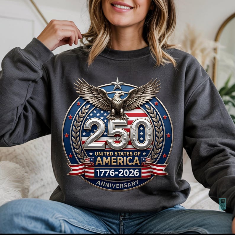 USA 250th Anniversary PNG 1776 2026 American Semiquincentennial Emblem ...
