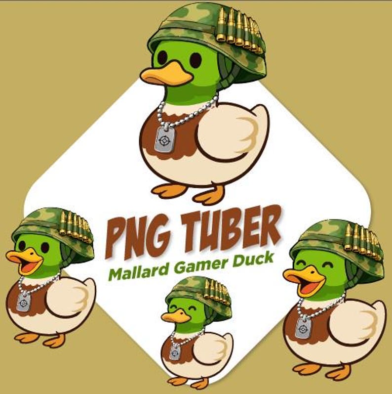Mallard Duck Pngtuber Avatar – Vtuber Model for Twitch & Youtube ...