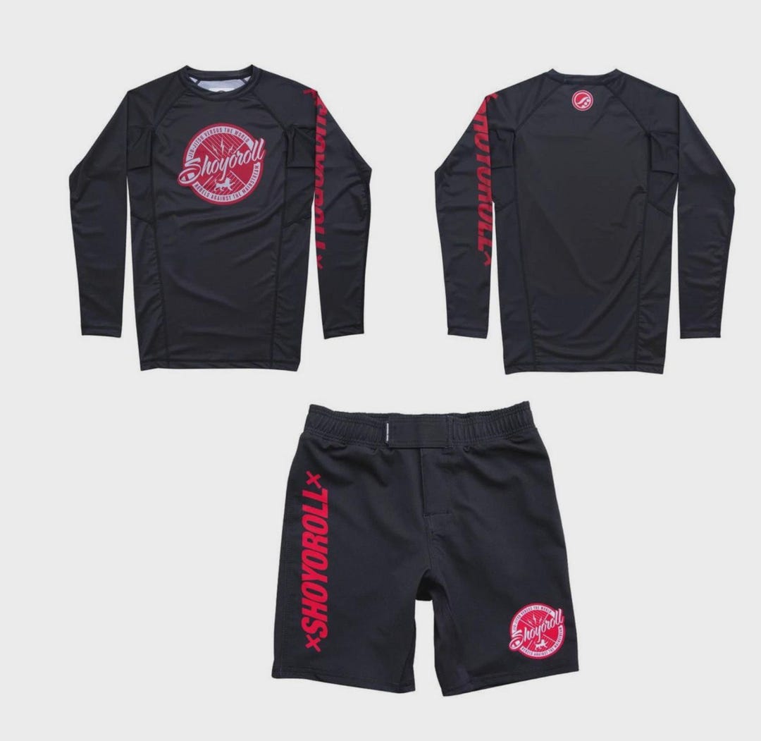 Competitor Shoyoroll 19 Q2 Rash Guard LS & Short Bjj Uniform Jiu Jitsu ...