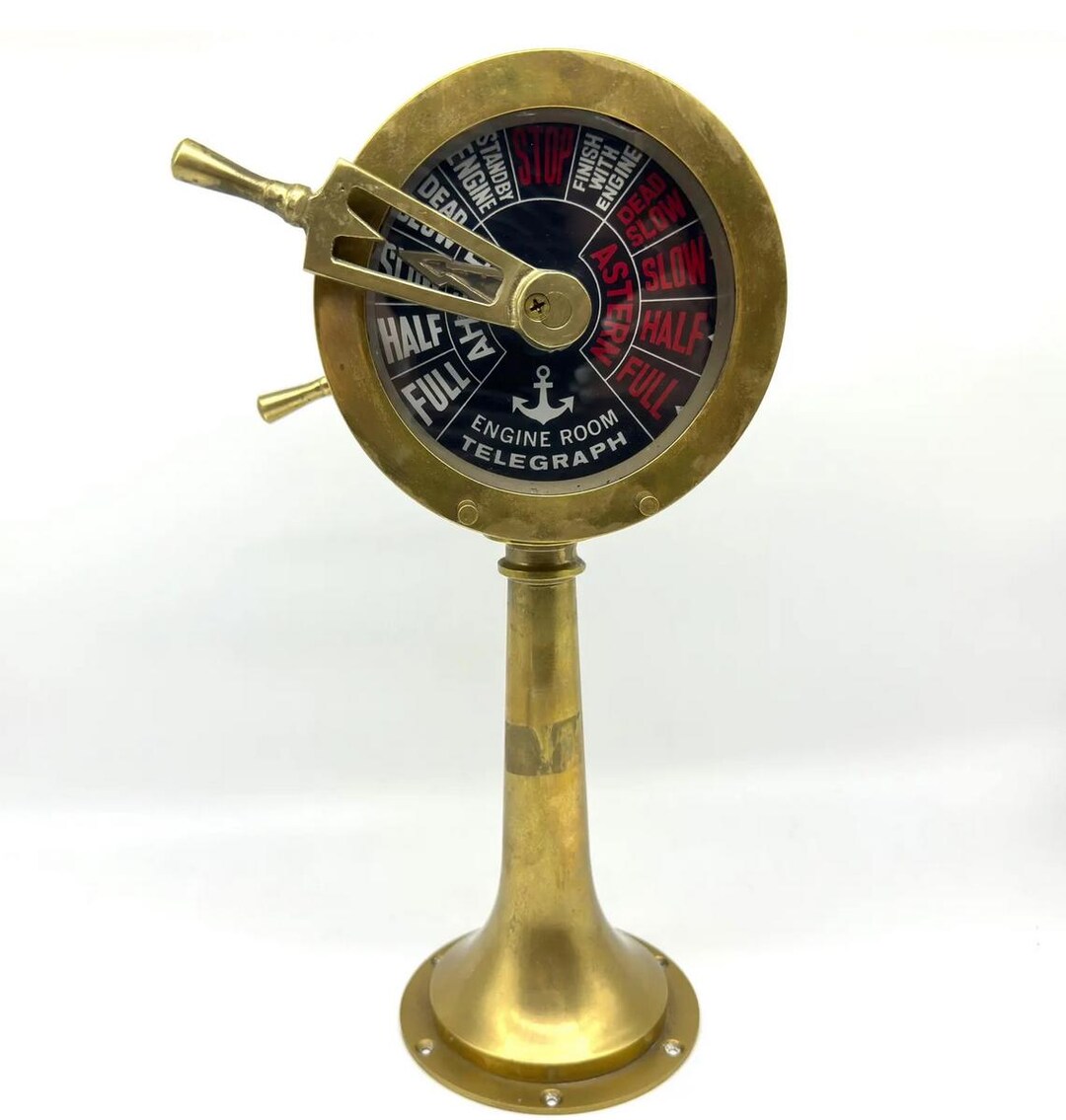 Engine Room Telegraph – Solid Brass Ship Control Instrument - Etsy