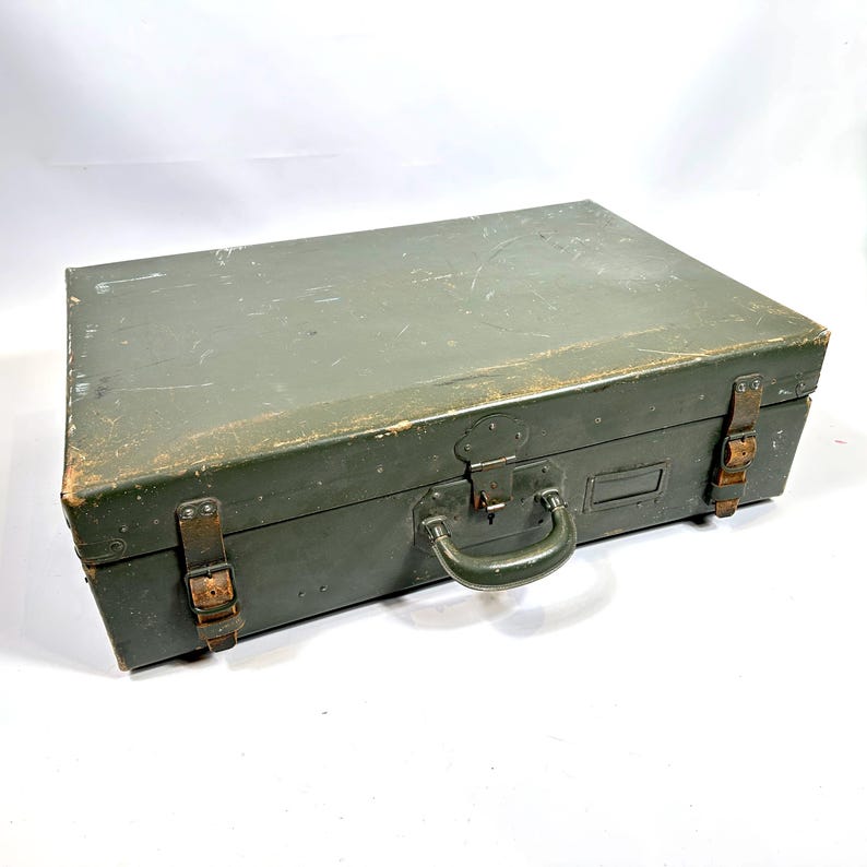 Military Suitcase – Vintage Swedish Industrial Storage Case, 1950s ...
