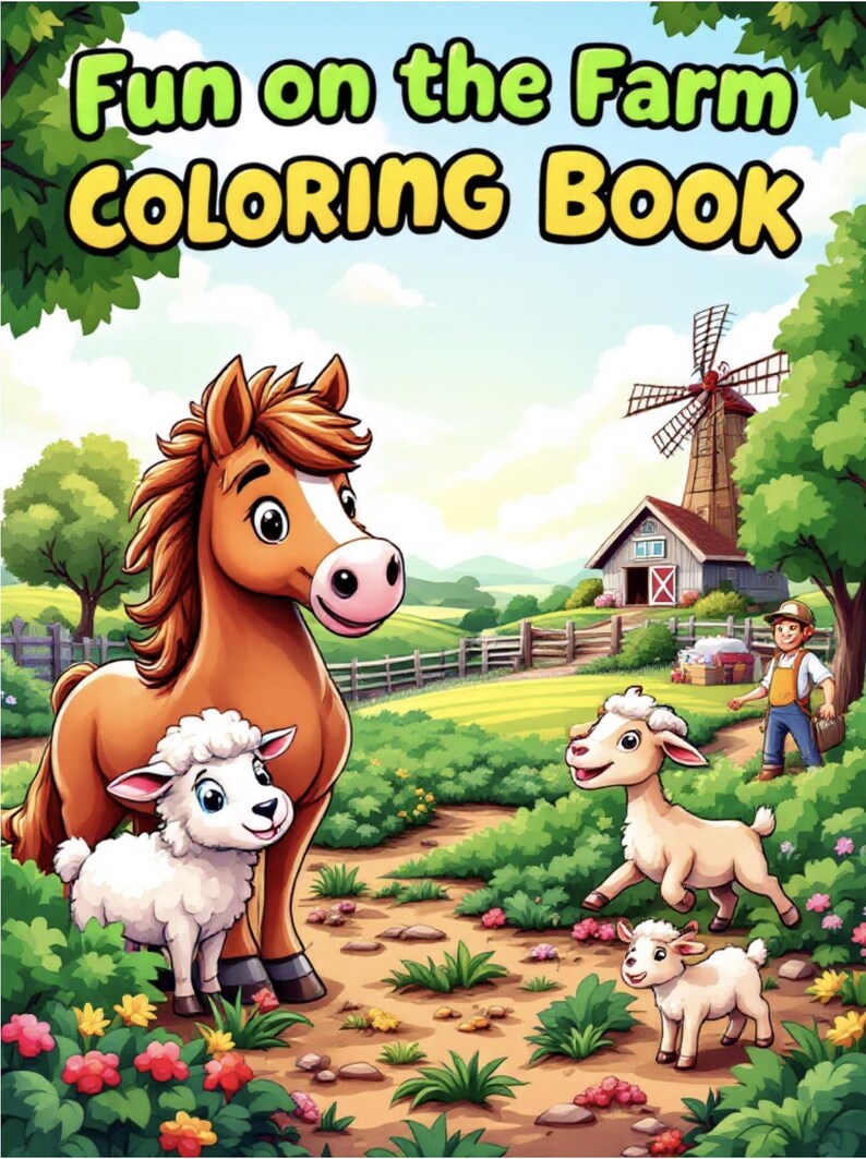 16 Printable Farm Animals Coloring Pages for Kids, Preschoolers ...