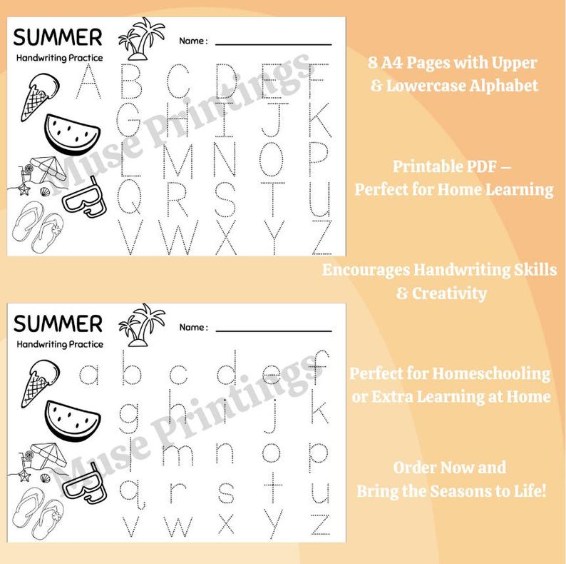 Seasons Activity Pack for Kids – Cut and Paste, Tracing, Coloring ...