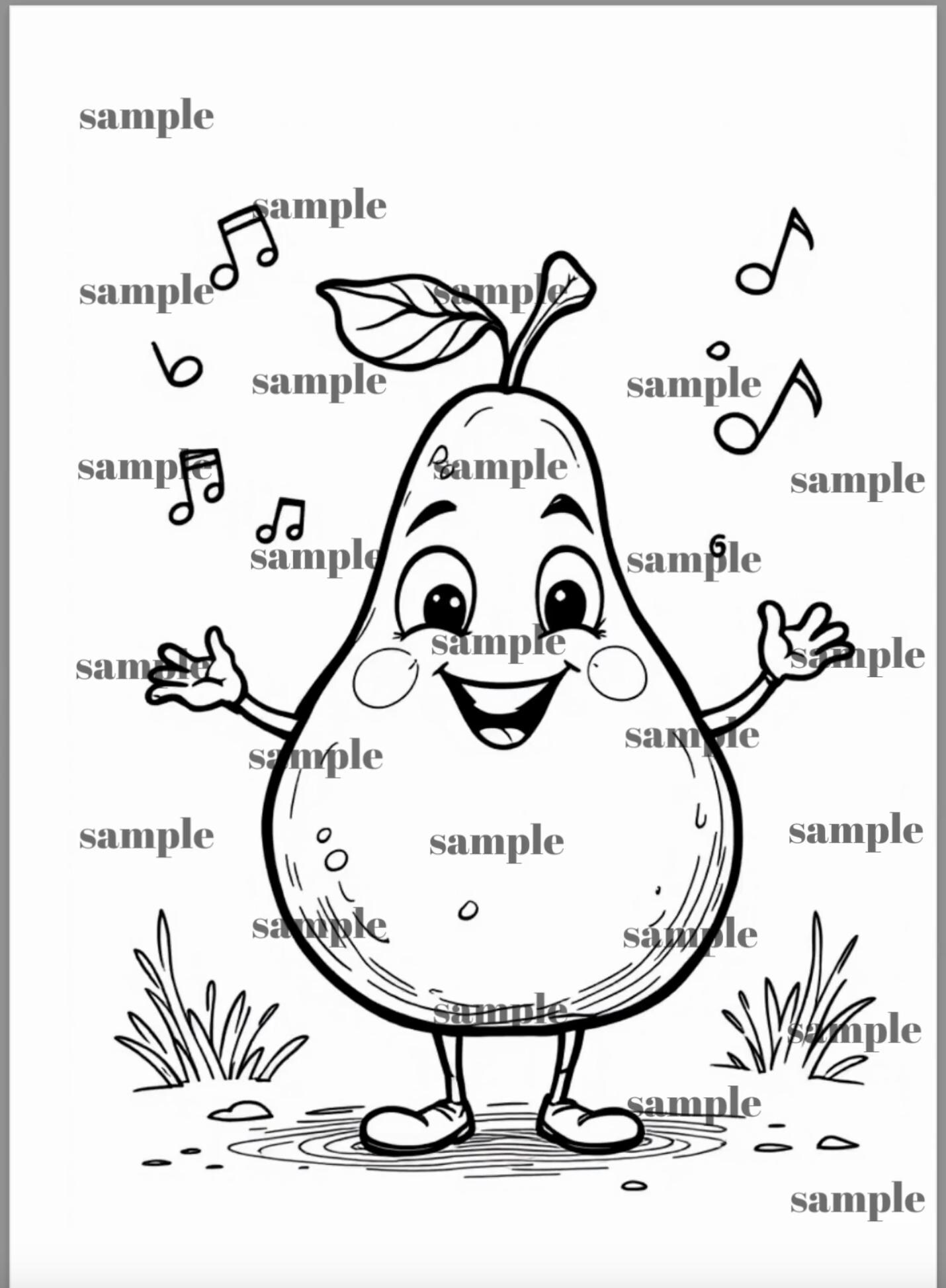 15 Printable Fruits Coloring Pages for Kids, Preschoolers, Coloring ...