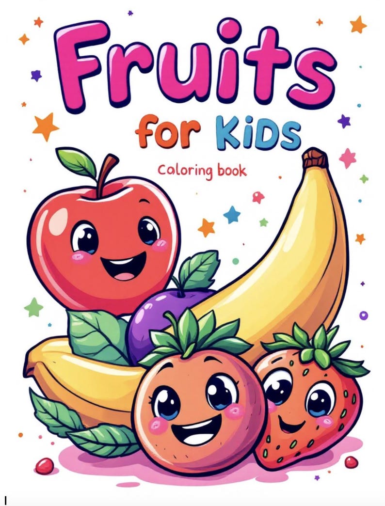 15 Printable Fruits Coloring Pages for Kids, Preschoolers, Coloring ...