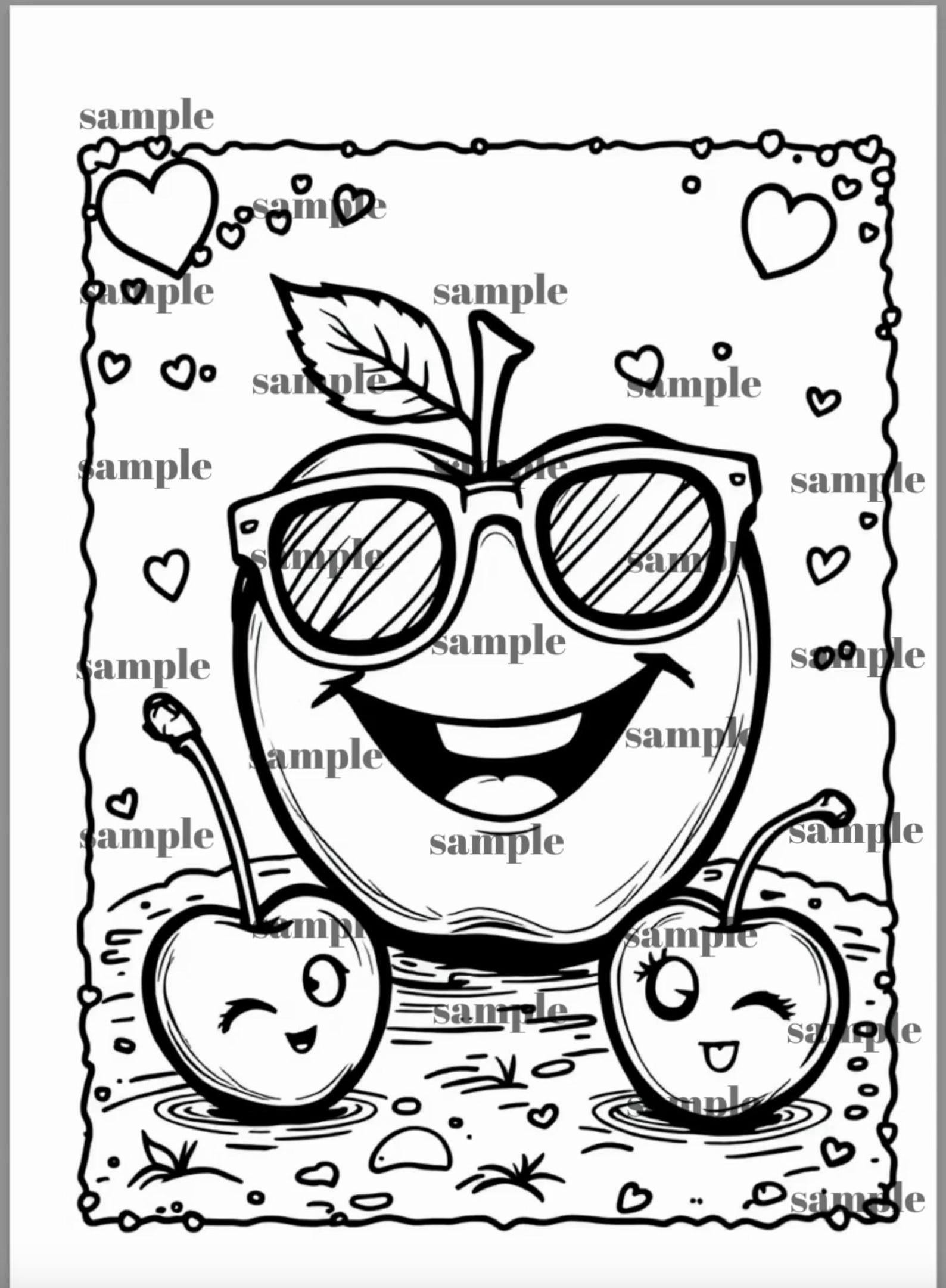 15 Printable Fruits Coloring Pages for Kids, Preschoolers, Coloring ...