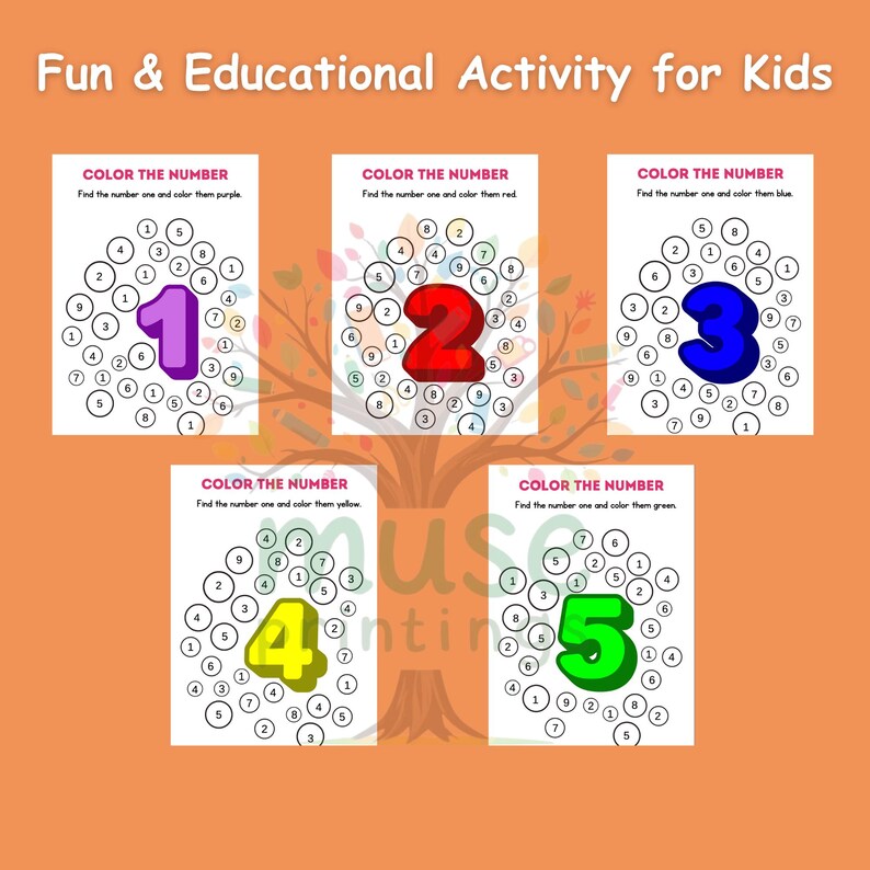 Color by Number Worksheet for Kids – Fun Numbers & Colors Activity PDF ...