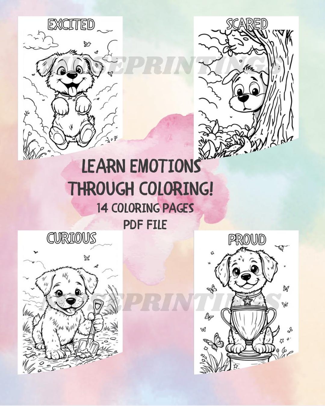 14 Printable Coloring Pages for Kids, Preschoolers, Printable Kids ...