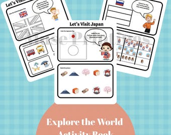 Explore the World Activity Book: Kids Geography Worksheet (PDF) - Etsy