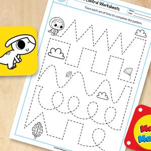 Dinosaur Preschool Printable Bundle - 1-20 Numbers, Fine Motor Skills ...